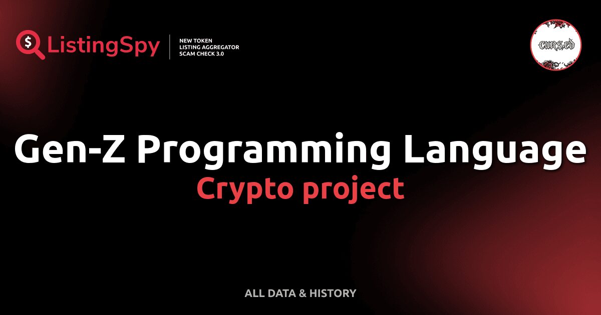 Gen-Z Programming Language crypto project: CURSED token listings ...