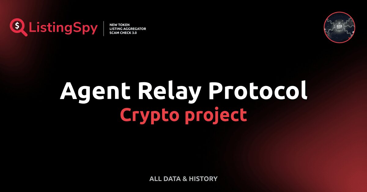 Agent Relay Protocol crypto project: APR token listings, events ...